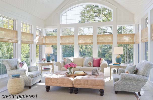 The Best Window Coverings for a Sunroom